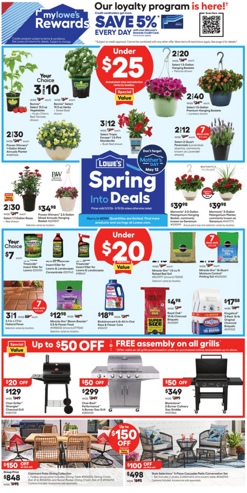 Lowe's Weekly Ad May 02 – May 15, 2024
