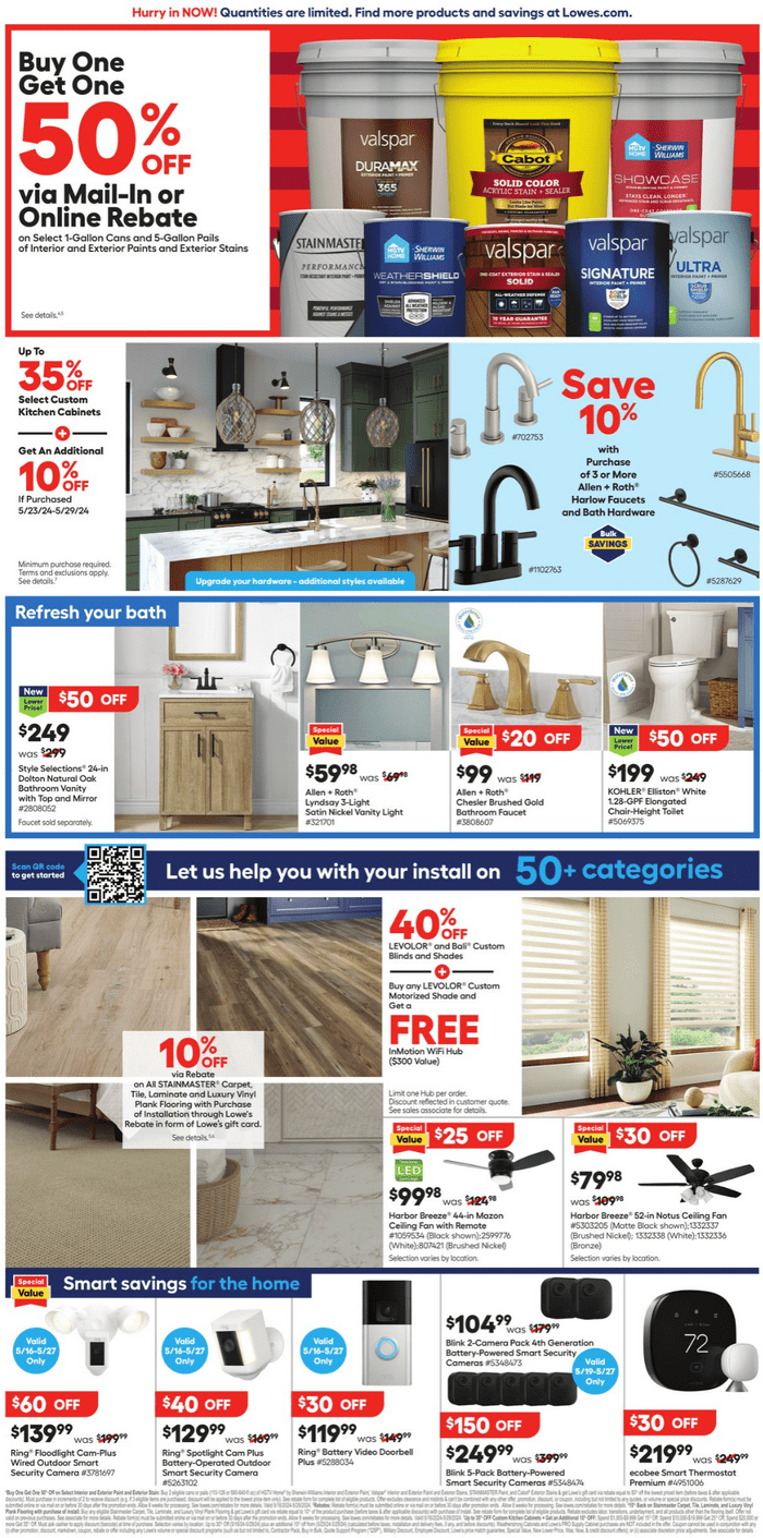 Lowe's Weekly Ad May 16 – May 29, 2024 (Memorial Day Promotion Included)