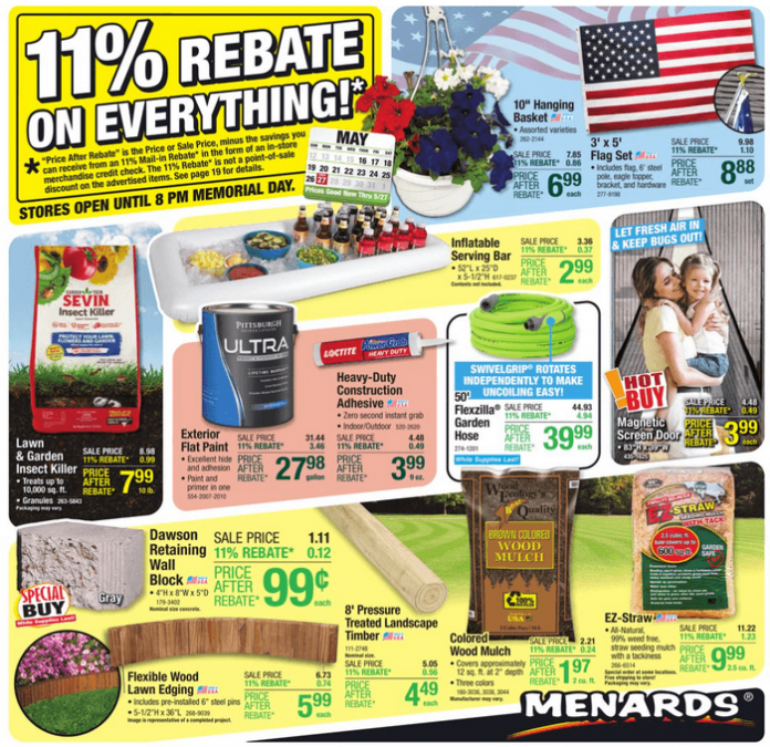 Menards Weekly Ad May 16 – May 27, 2024 (Memorial Day Promotion Included)