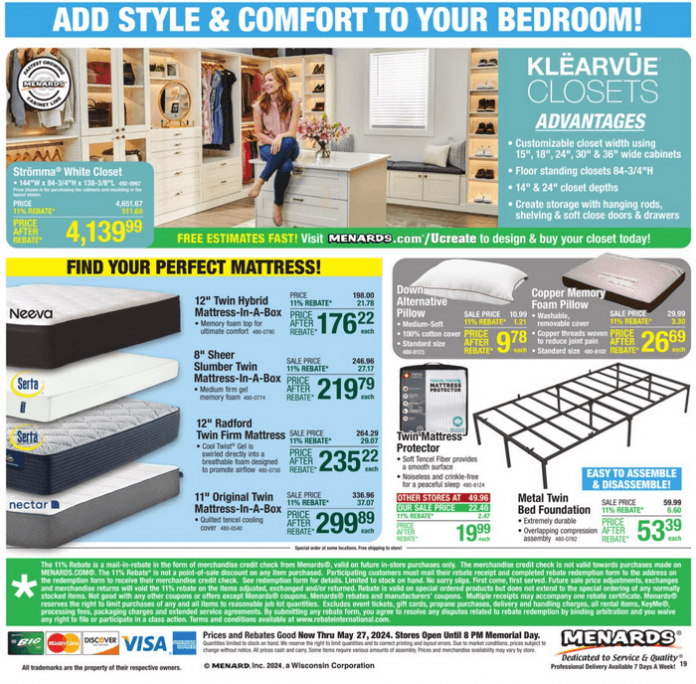 Menards Weekly Ad May 16 – May 27, 2024 (Memorial Day Promotion Included)