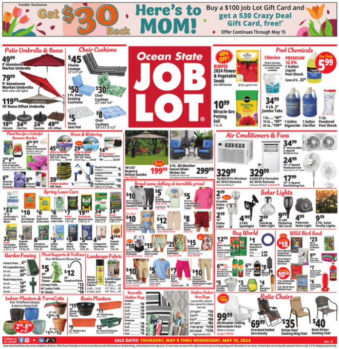 Ocean State Job Lot Weekly Ad May 09 – May 15, 2024 (Mother's Day ...