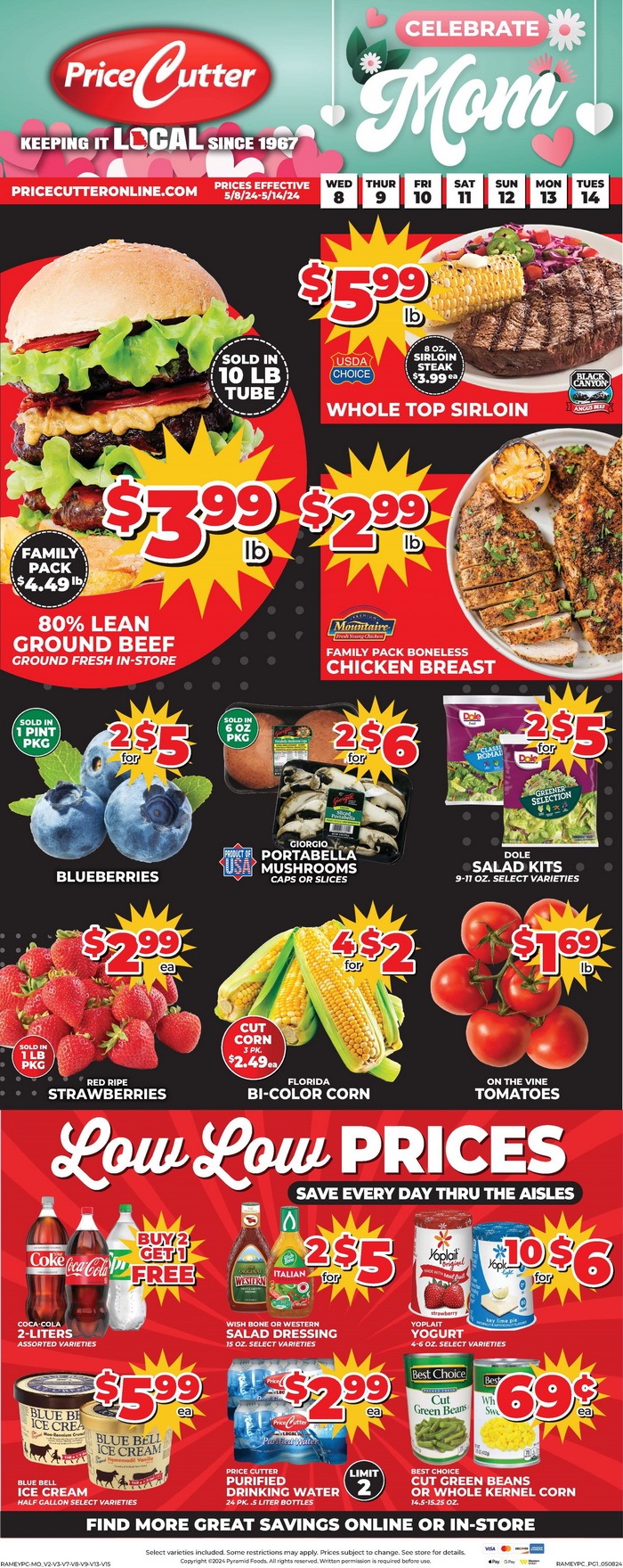 Price Cutter Weekly Ad May 08 – May 14, 2024 (Mother's Day Promotion ...