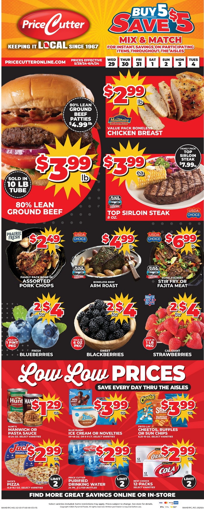 Price Cutter Weekly Ad May 29 – Jun 04, 2024
