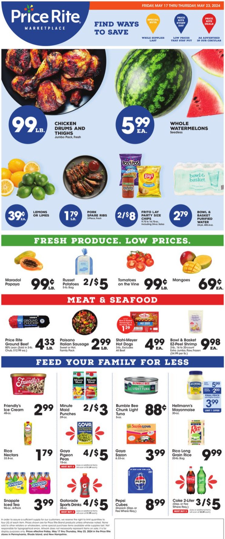 Price Rite Weekly Ad May 17 – May 23, 2024