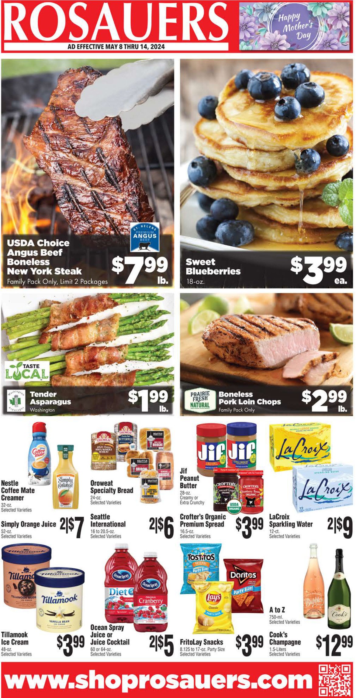 Rosauers Weekly Ad May 08 – May 14, 2024 (Mother's Day Promotion Included)