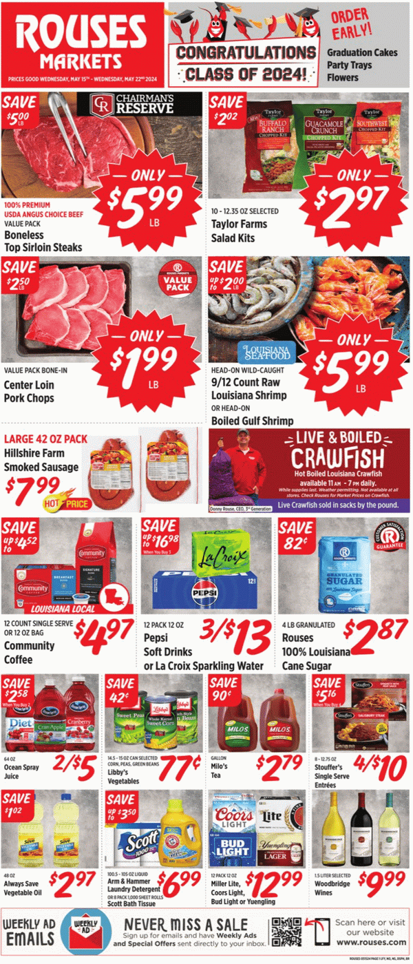Rouses Weekly Ad May 15 – May 22, 2024