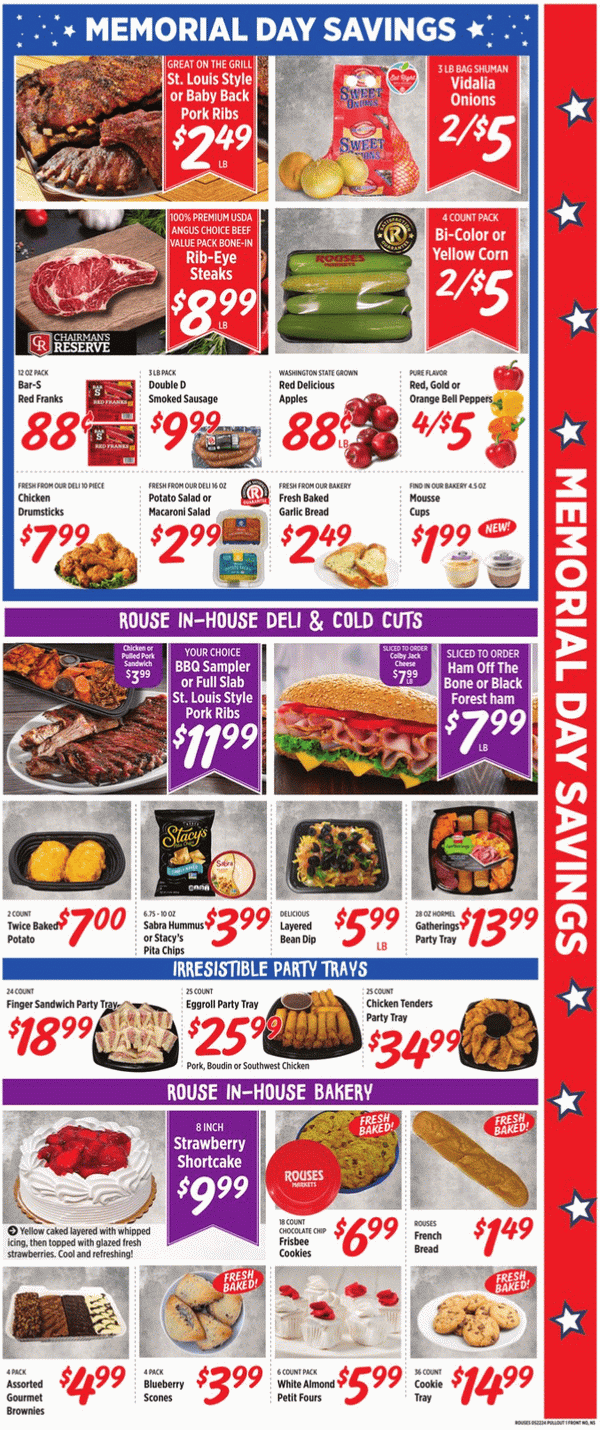 Rouses Weekly Ad May 22 – May 29, 2024 (Memorial Day Promotion Included)