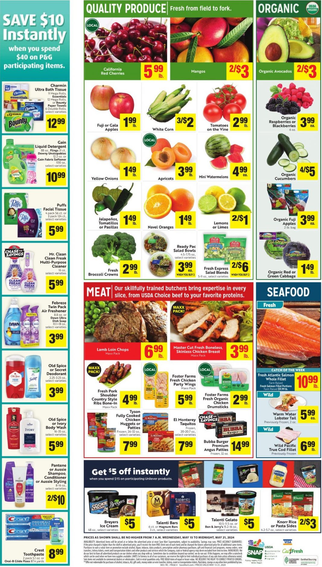 Save Mart Supermarkets Weekly Ad May 15 – May 21, 2024