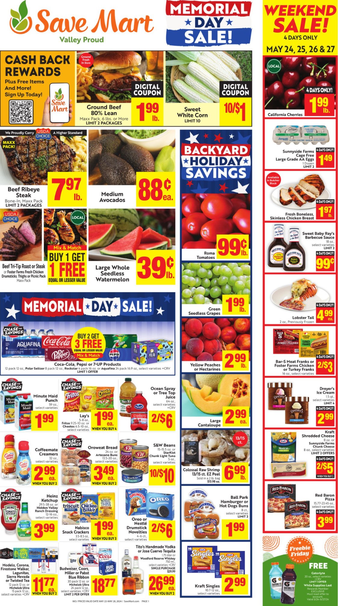 Save Mart Supermarkets Weekly Ad May 22 – May 28, 2024 (Memorial Day ...