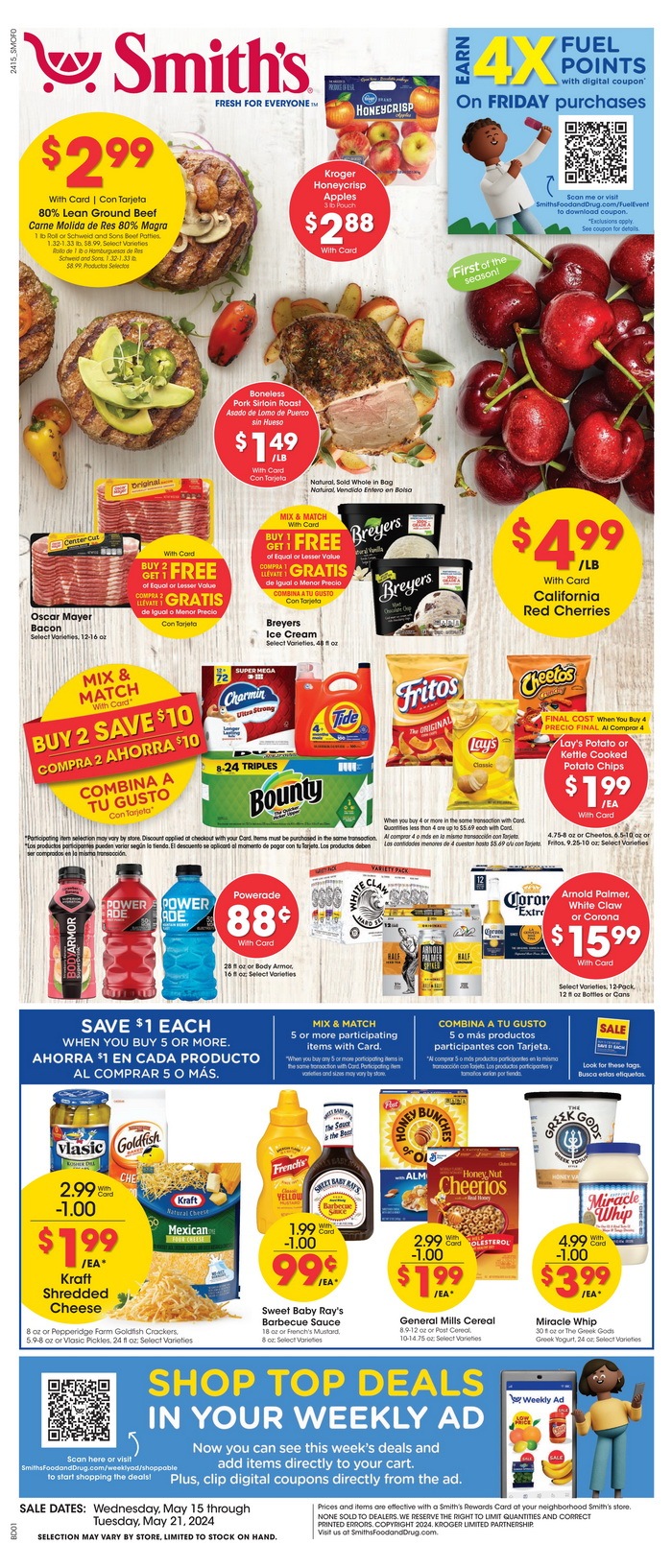 Smith's Food and Drug Weekly Ad May 15 – May 21, 2024