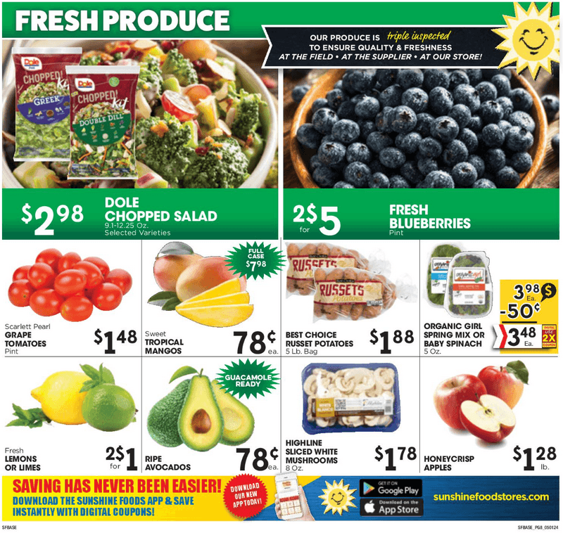 Sunshine Foods Weekly Ad May 01 – May 07, 2024