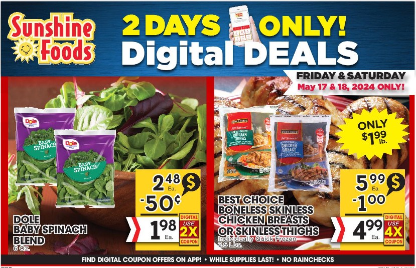Sunshine Foods Weekly Ad May 15 – May 21, 2024