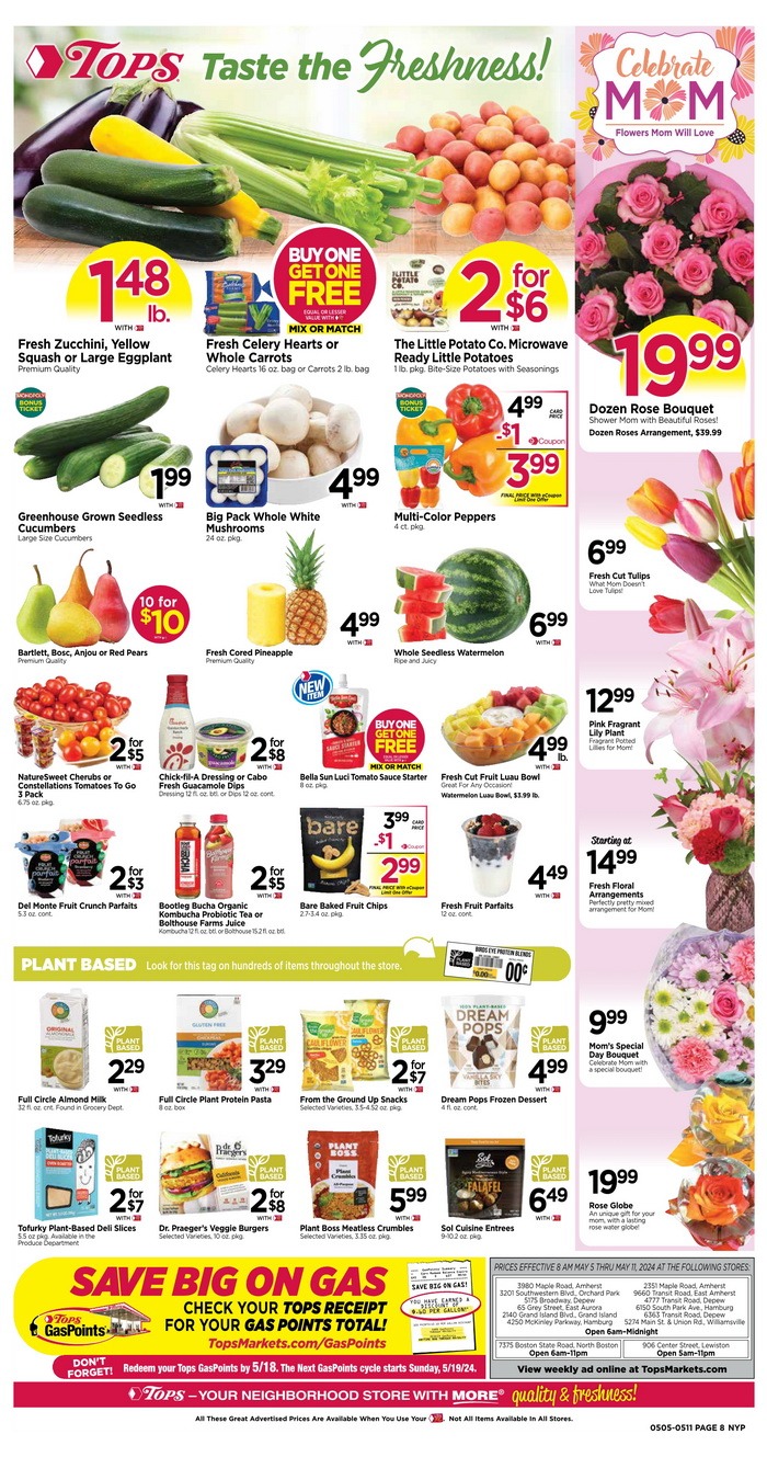 Tops Weekly Ad May 05 – May 11, 2024 (Mother's Day Promotion Included)
