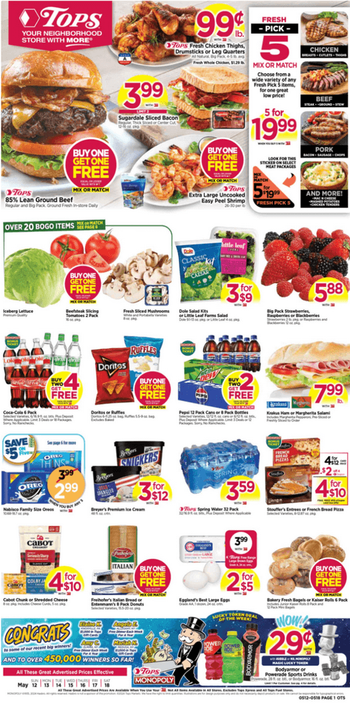Tops Weekly Ad May 12 – May 18, 2024