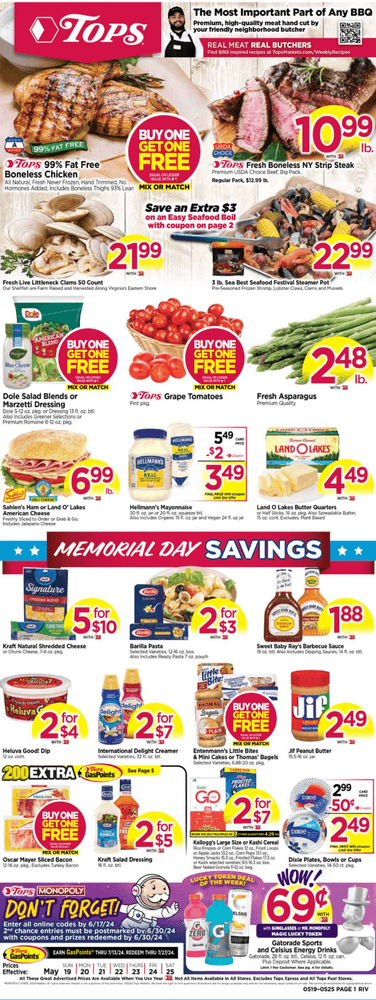Tops Weekly Ad May 19 – May 25, 2024