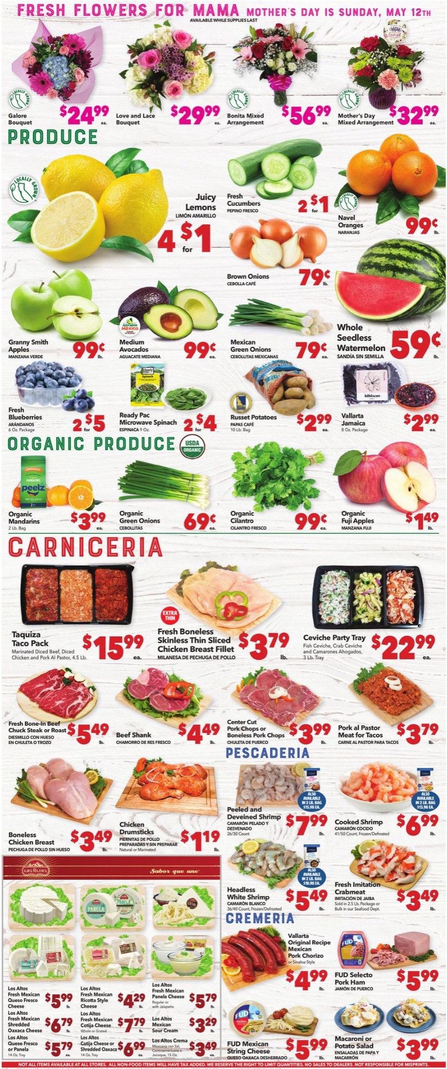 Vallarta Weekly Ad May 08 – May 14, 2024 (Mother's Day Promotion Included)
