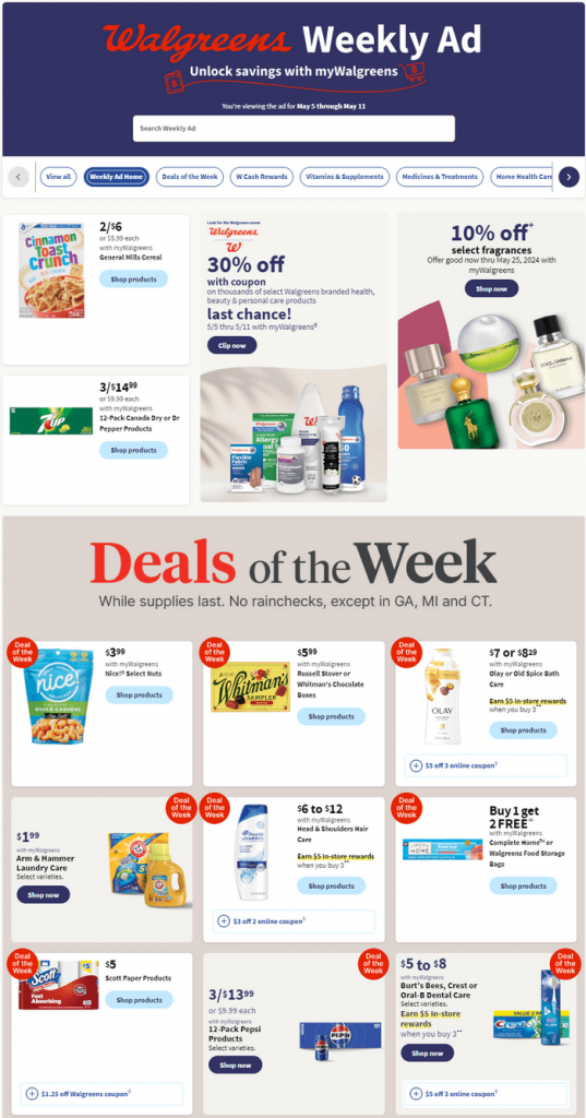 Walgreens Weekly Ad May 05 – May 11, 2024 (Mother's Day Promotion Included)