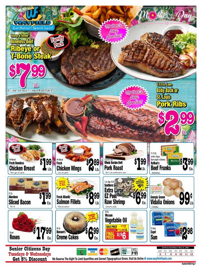 Wayfield Foods Weekly Ad May 06 – May 12, 2024 (Mother's Day Promotion ...
