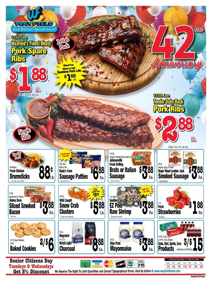 Wayfield Foods Weekly Ad May 13 – May 19, 2024