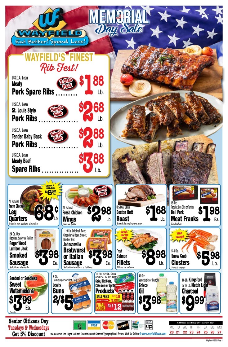 Wayfield Foods Weekly Ad May 20 – May 27, 2024 (Memorial Day Promotion ...