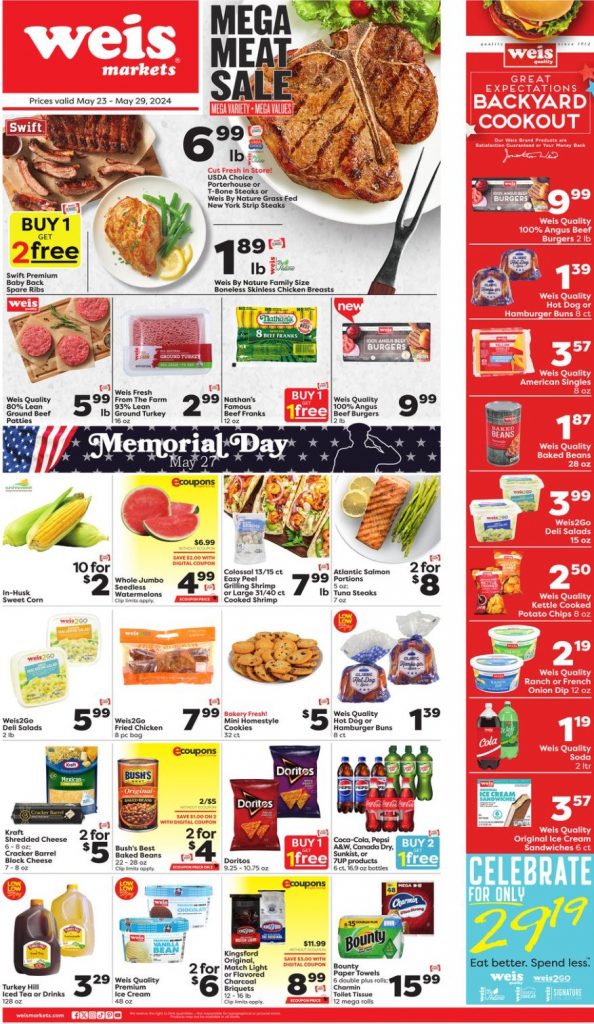 Weis Markets Weekly Ad May 23 – May 29, 2024 (Memorial Day Promotion ...