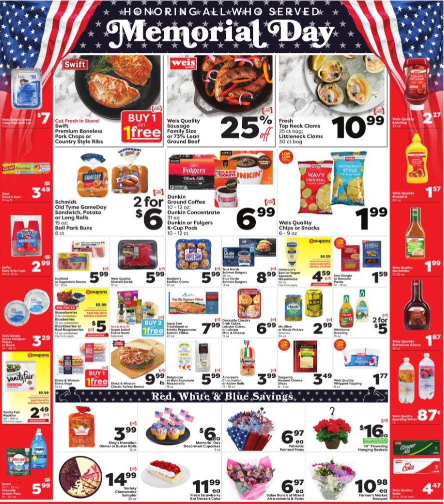 Weis Markets Weekly Ad May 23 – May 29, 2024 (Memorial Day Promotion ...