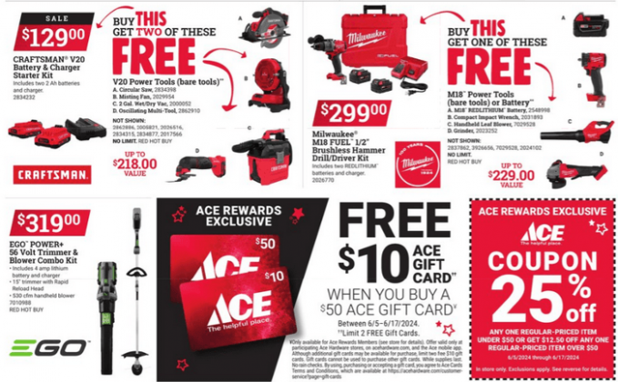 ACE Hardware Father's Day Ad Jun 05 – Jun 17, 2024