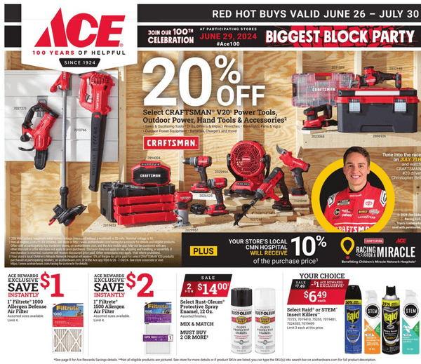 ACE Hardware Monthly Ad Jun 26 – Jul 30, 2024