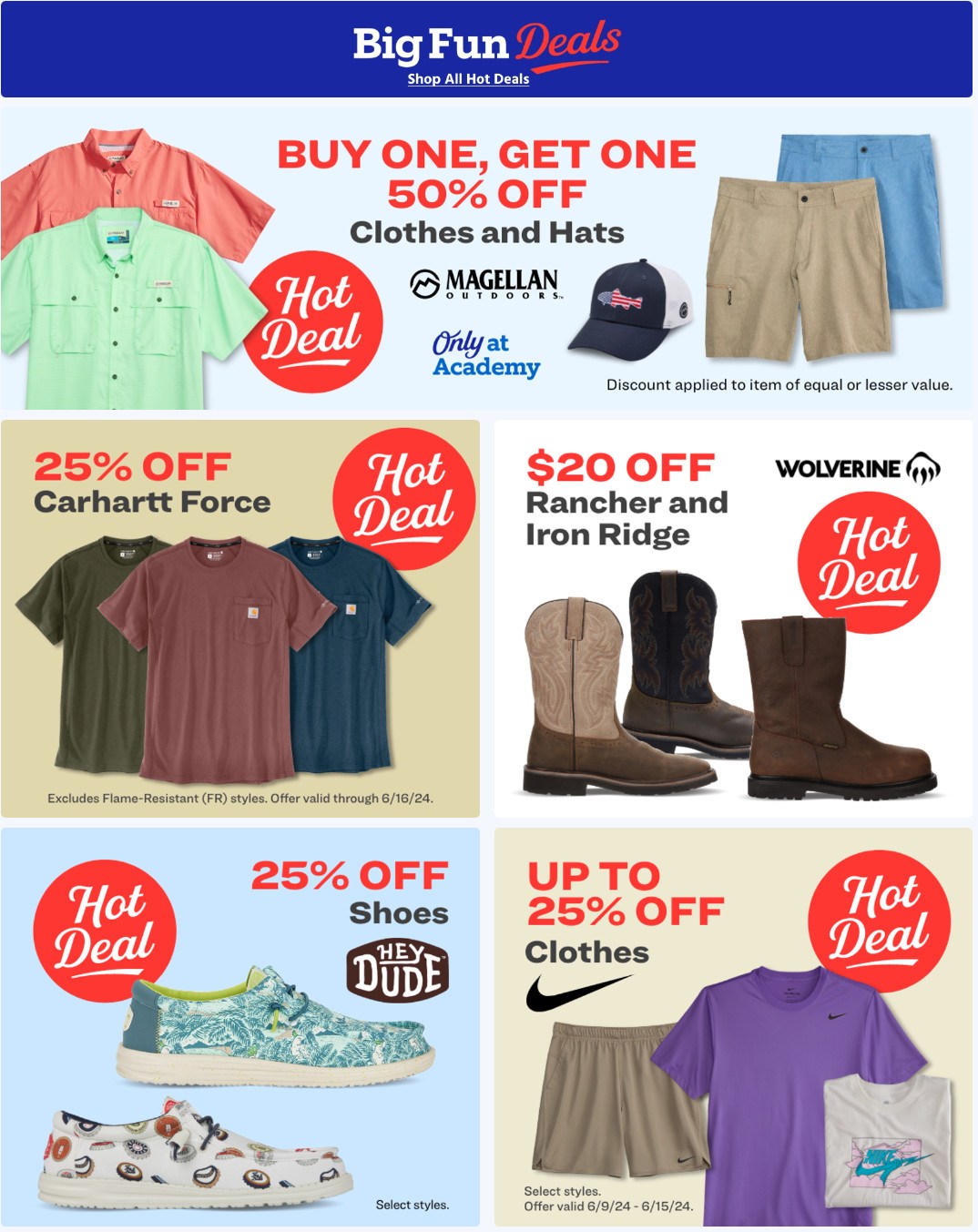 Academy Sports + Outdoors Weekly Ad Jun 13 – Jun 16, 2024
