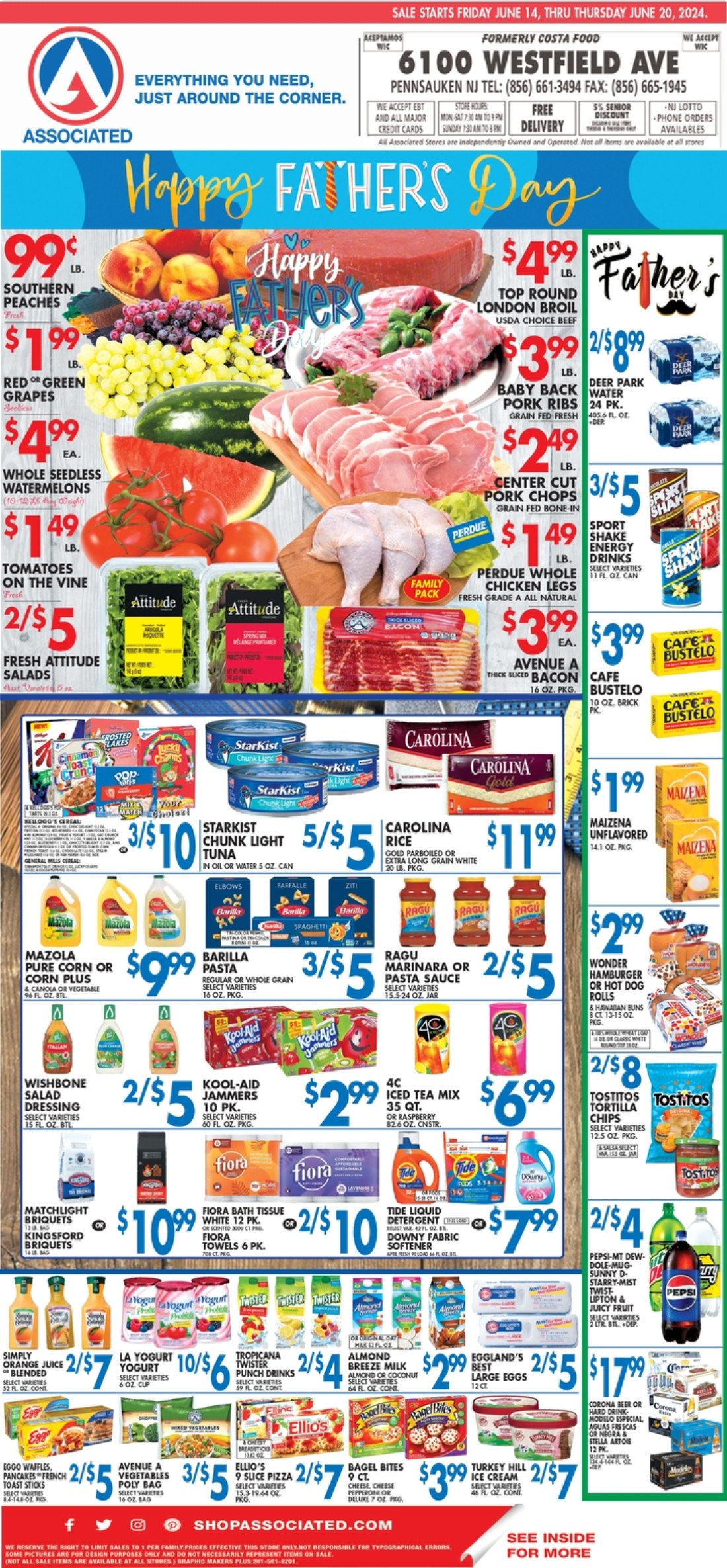 Associated Supermarkets Weekly Ad Jun 14 – Jun 20, 2024 (Father's Day ...