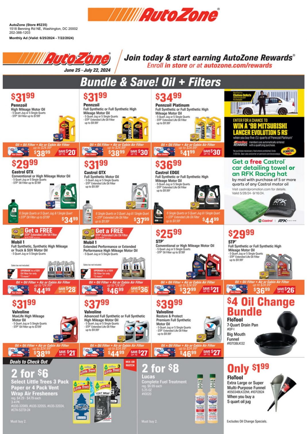 AutoZone Monthly Ad Jun 25 – Jul 4, 2024