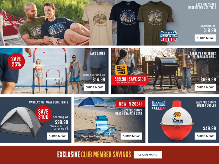 Bass Pro Shops Star-Spangled Summer Ad Until Jul 07, 2024