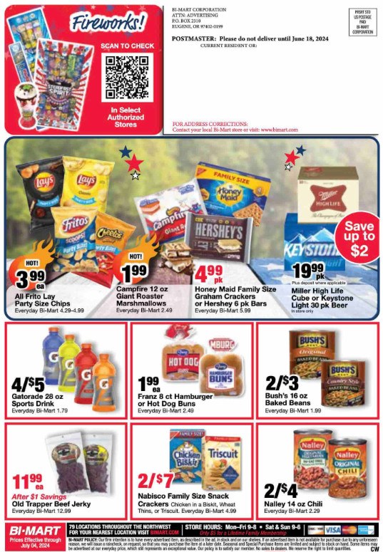 Bi-Mart Weekly Ad Jun 18 – Jul 04, 2024
