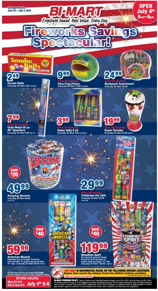 Bi-Mart Weekly Ad Jun 23 – Jul 04, 2024