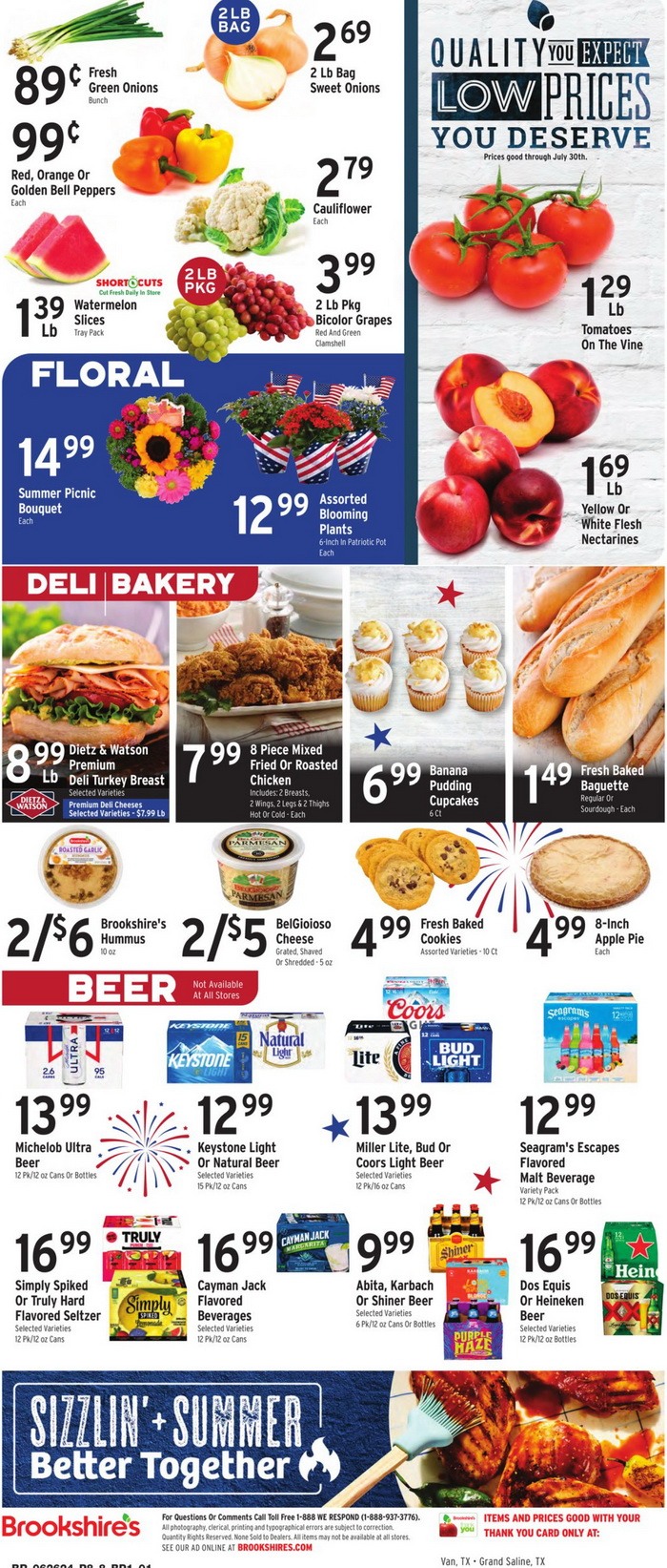 Brookshire's Weekly Ad Jun 26 – Jul 02, 2024 (4th of July Promotion Included)