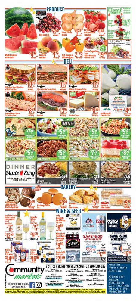 Community Markets Weekly Ad Jun 27 – July 04, 2024 (4th of July ...