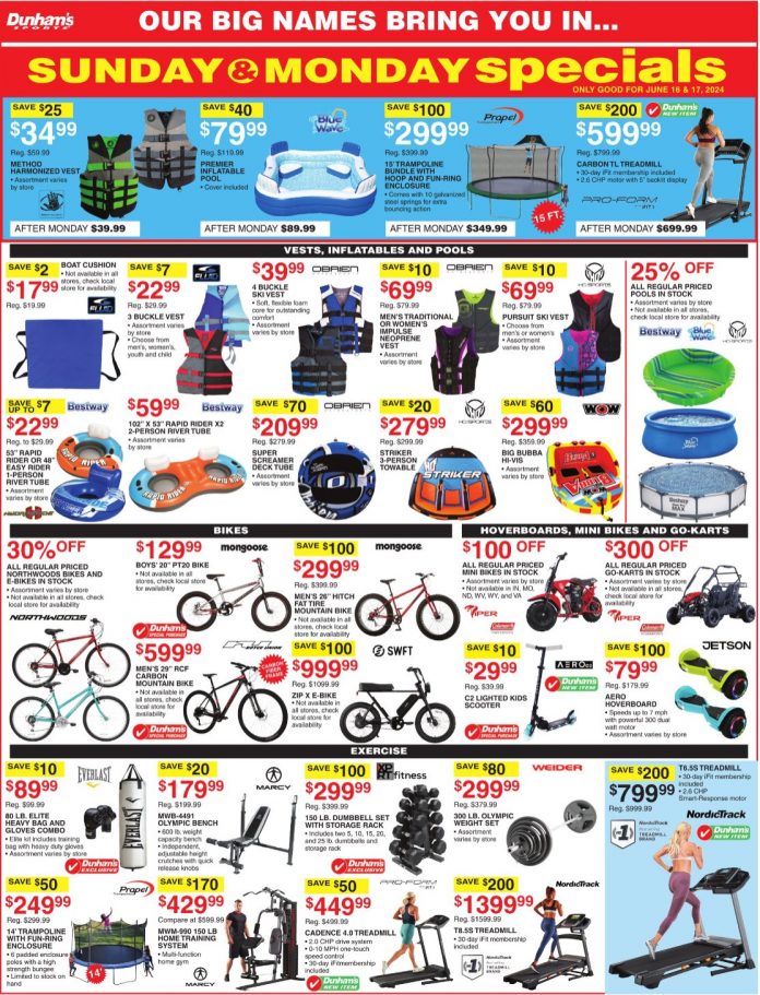 Dunham's Sports Weekly Ad Jun 15 – Jun 20, 2024