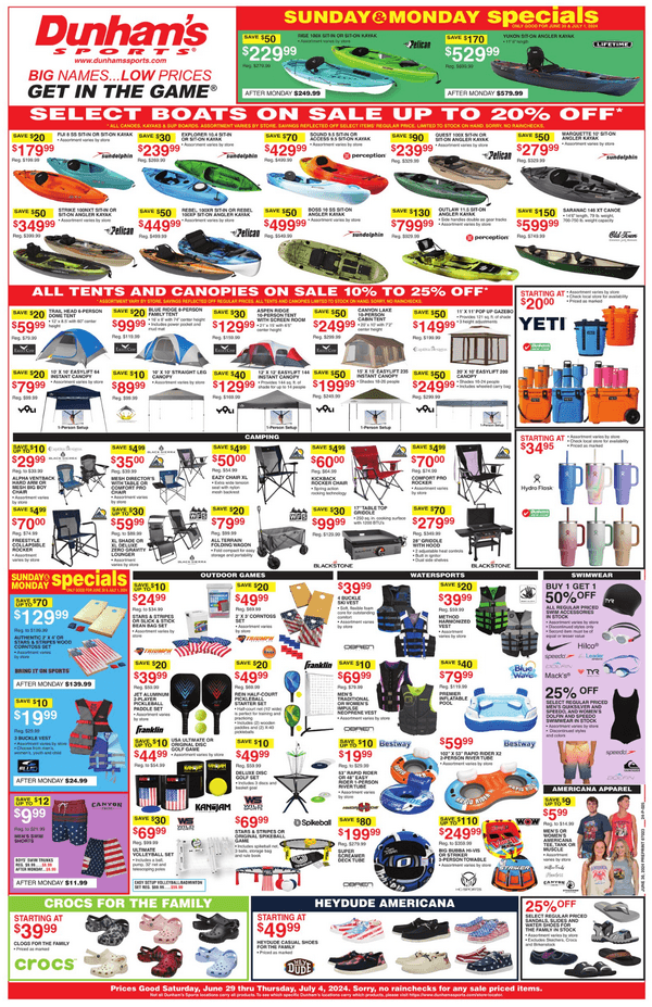 Dunham's Sports Weekly Ad Jun 29 – Jul 04, 2024 (4th of July Promotion ...