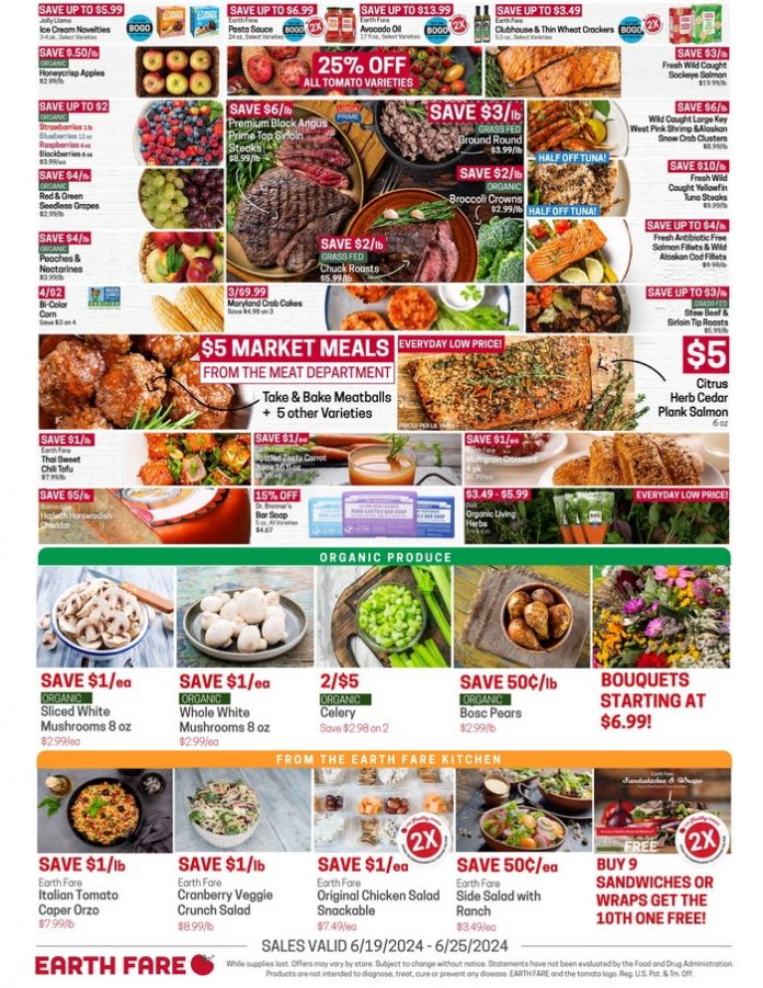 Earth Fare Weekly Ad Jun 19 – Jun 25, 2024
