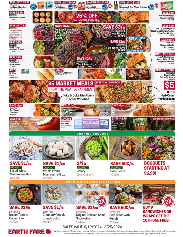 Earth Fare Weekly Ad Jun 19 – Jun 25, 2024