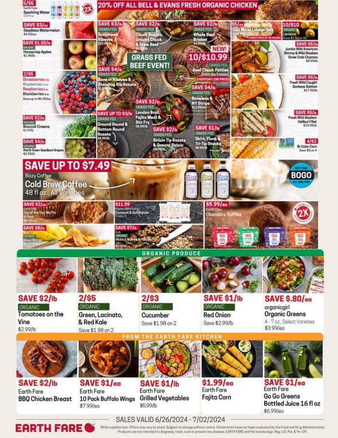 Earth Fare Weekly Ad Jun 26 – Jul 02, 2024