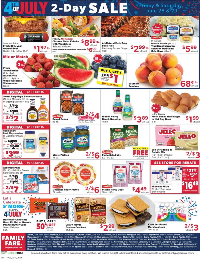 Family Fare Weekly Ad Jun 23 – Jun 29, 2024 (4th of July Promotion ...