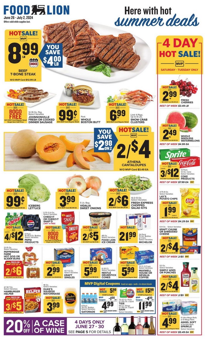 Food Lion Weekly Ad June 26 – July 02, 2024 (4th Of July Promotion ...