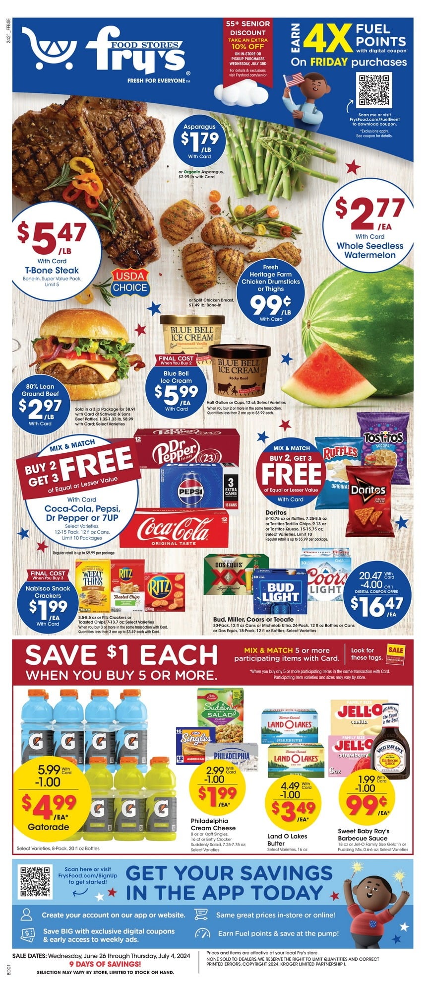 Fry's Food Weekly Ad Jun 26 – Jul 04, 2024 (4th of July Promotion Included)