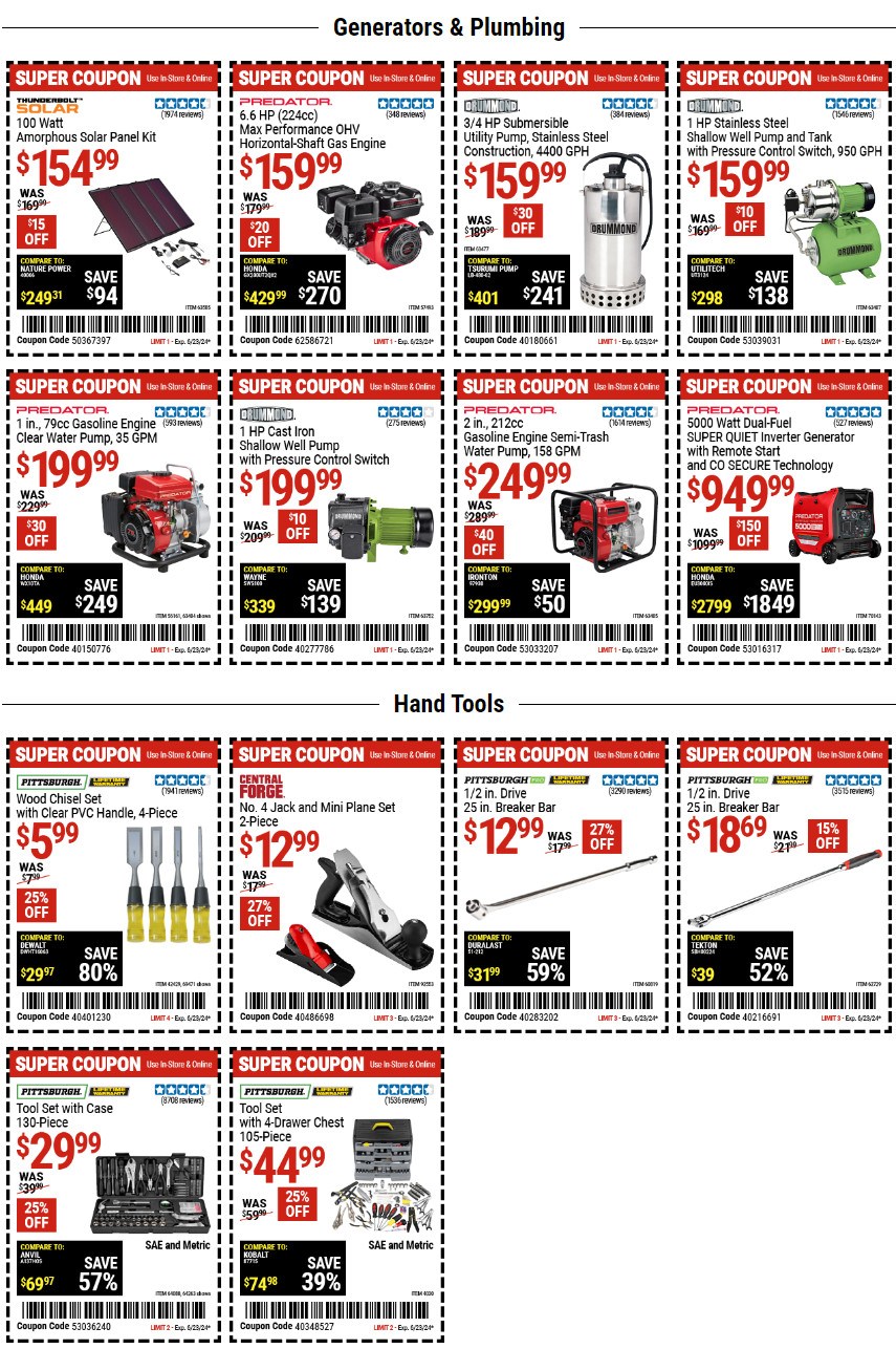 Harbor Freight Summer Coupon Deals Jun 10 – Jun 23, 2024