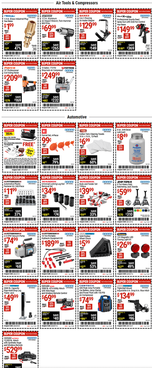 Harbor Freight Coupon Ad Jun 24 – Jul 07, 2024