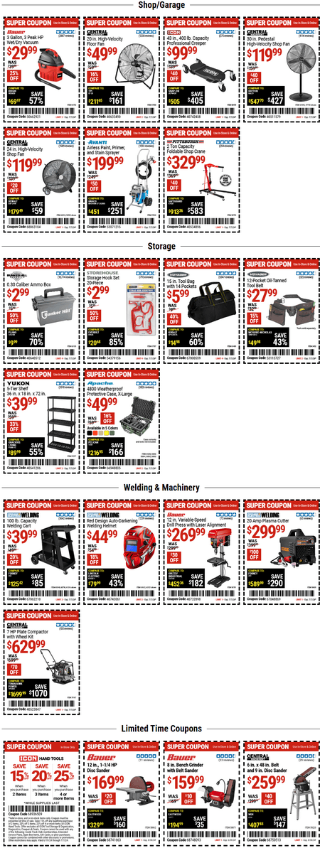 Harbor Freight Coupon Ad Jun 24 – Jul 07, 2024