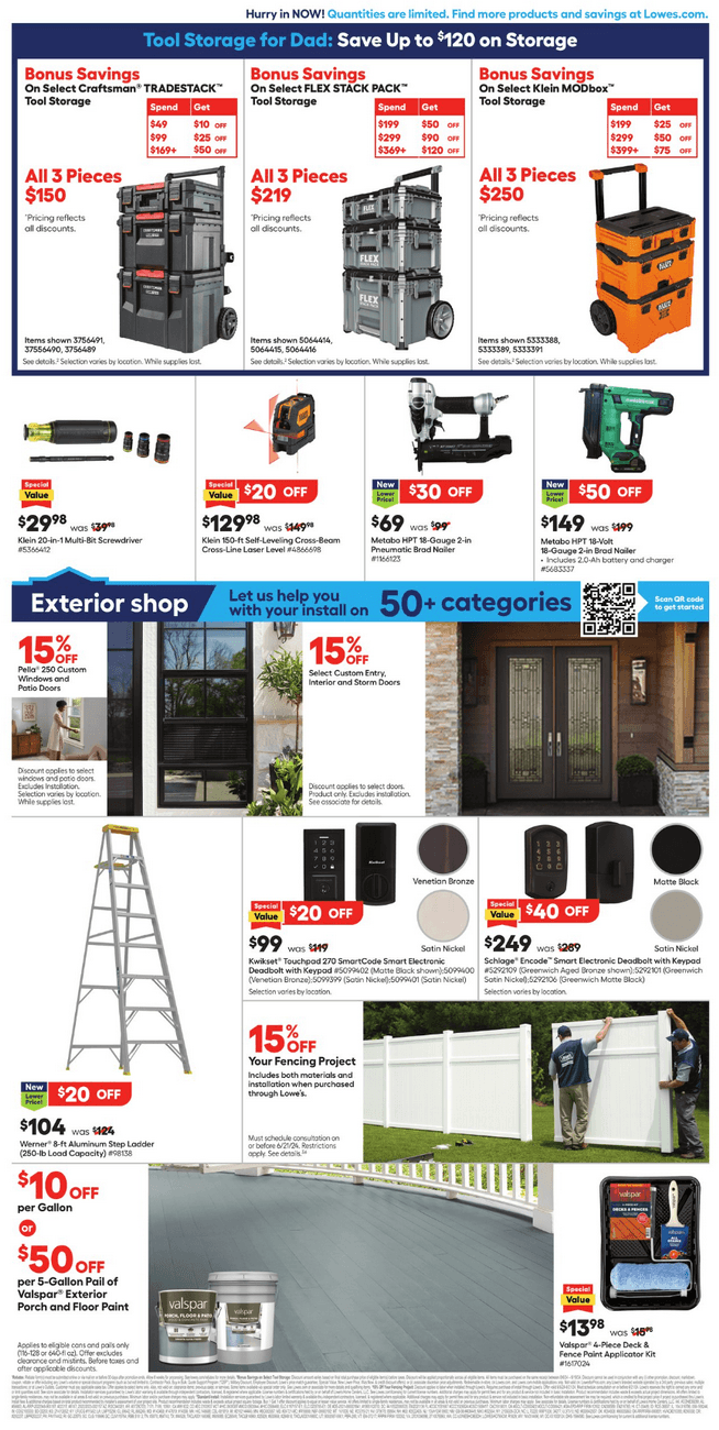 Lowe's Memorial Day Ad Jun 06 – Jun19, 2024 (Father's Day Promotion ...