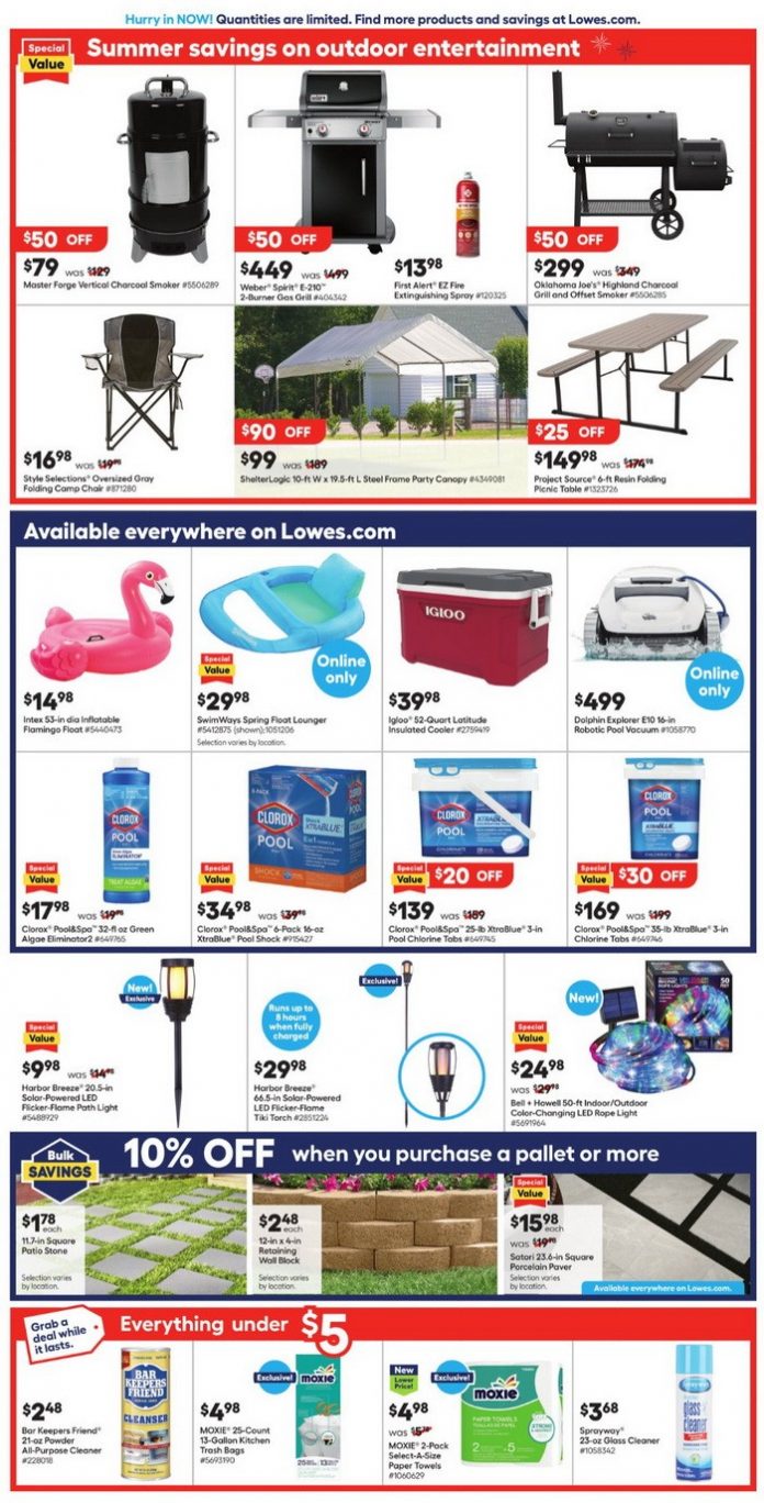 Lowe's In Store Promotion Ad June 27 – July 10, 2024 (4th Of July ...