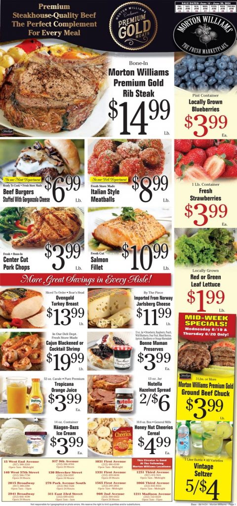 Morton Williams Weekly Ad Jun 14 – Jun 20, 2024